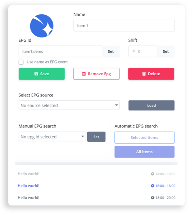 IPTVEditor | Online M3U & EPG playlist editor