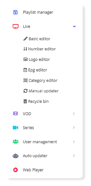 IPTVEditor | Online M3U & EPG playlist editor